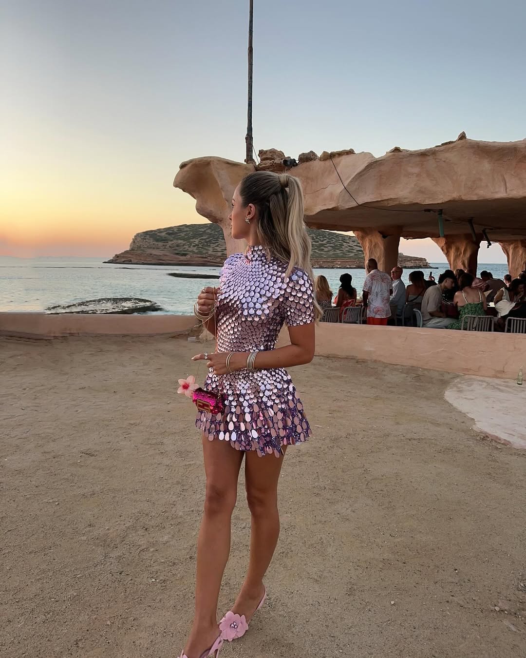 Frankie | High Neck Mini Dress – Sofia Delane